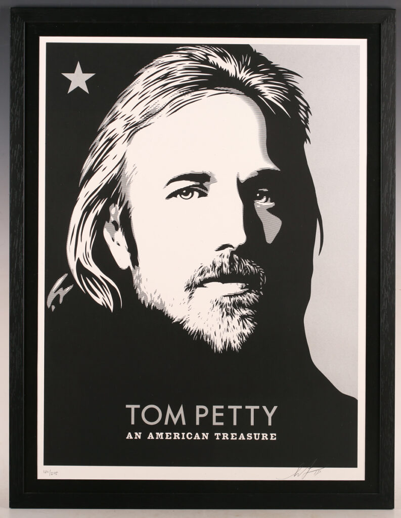 Shepard Fairey (b.1970) - Obey - Tom Petty an American Treasure - Tim ...